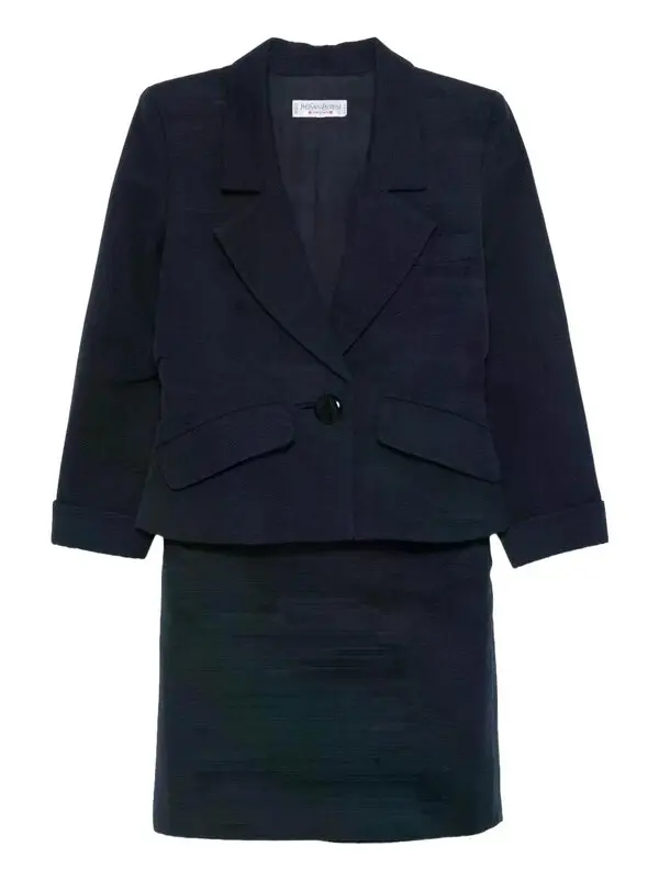 Saint Laurent 1990s Single-breasted Suit - Blue