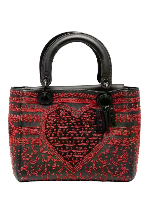Dior 2018 Medium Lady Satchel - Black