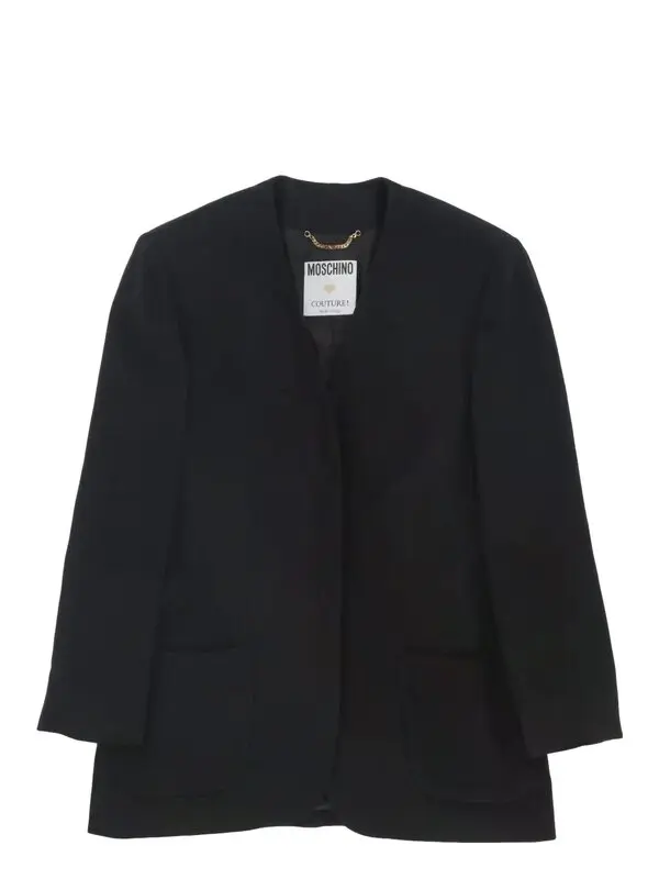 Moschino 1990s Single-breasted Jacket - Black