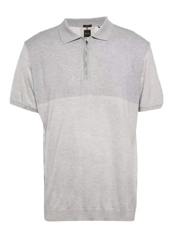 BOSS Pre-owned Zip-up Polo Shirt - Grey