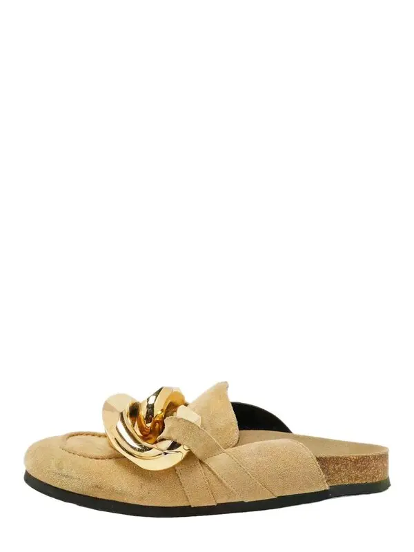 JW Anderson Chain Link Suede Sandals - Neutrals