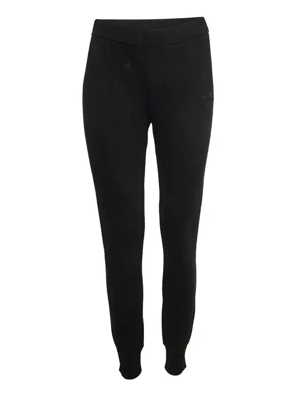 Prada Embroidered-logo Joggers - Black