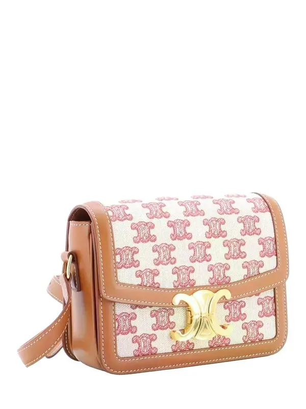 Celine Triomphe Canvas Medium Shoulder Bag - Neutrals
