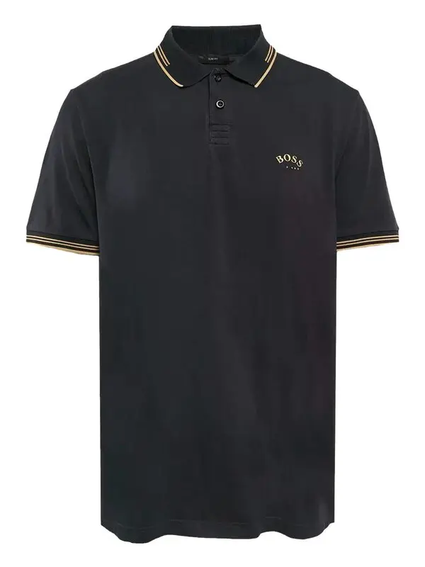 BOSS Pre-owned Contrasting-detailing Polo Shirt - Blue