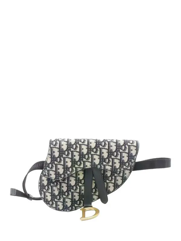 Dior Oblique Saddle Belt Bag - Blue