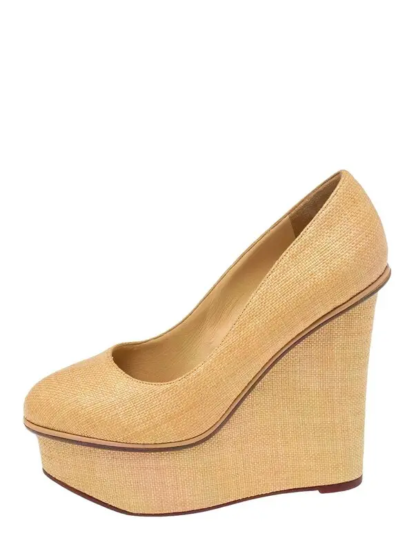 CHARLOTTE OLYMPIA 130mm Leather Carmen Pumps - Neutrals