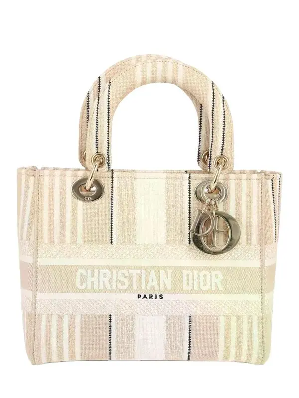Dior 2020s Lady D-lite Handbag - Neutrals