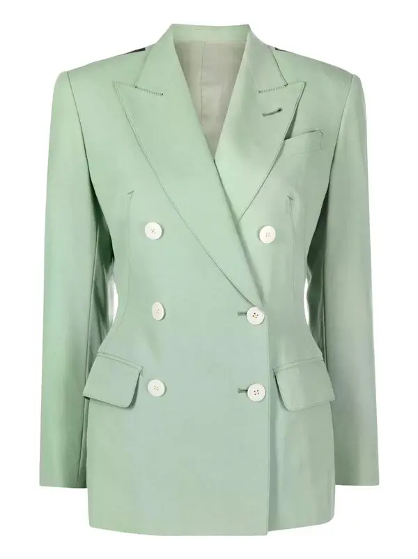 JEAN PAUL GAULTIER 1998 Tromp L'oeil Vest Jacket - Green