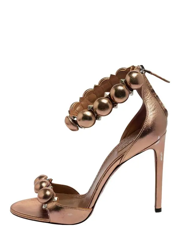Alaïa 115mm Leather Sandals - Brown