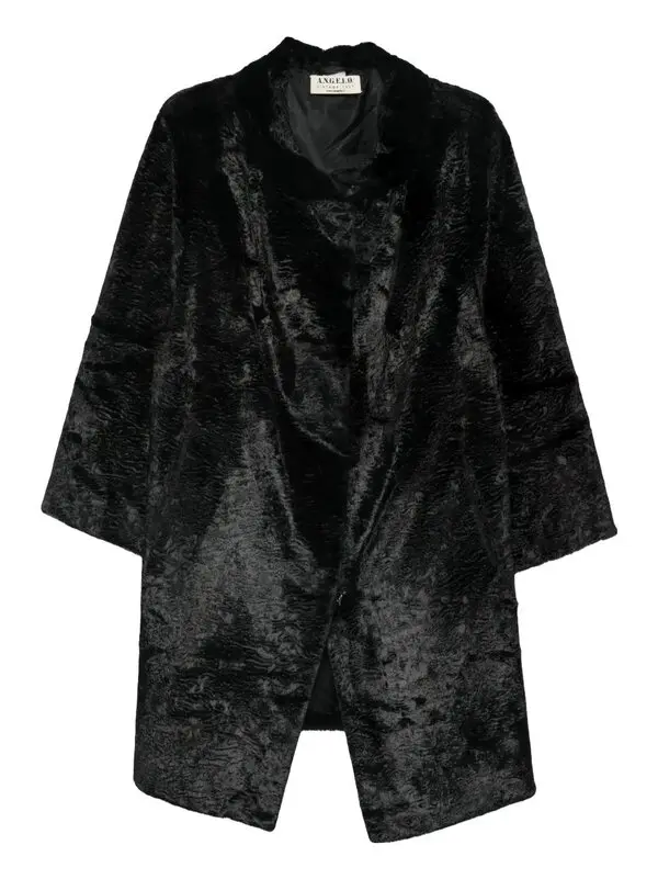 A.N.G.E.L.O. VINTAGE CULT 1980s Collared Coat - Black