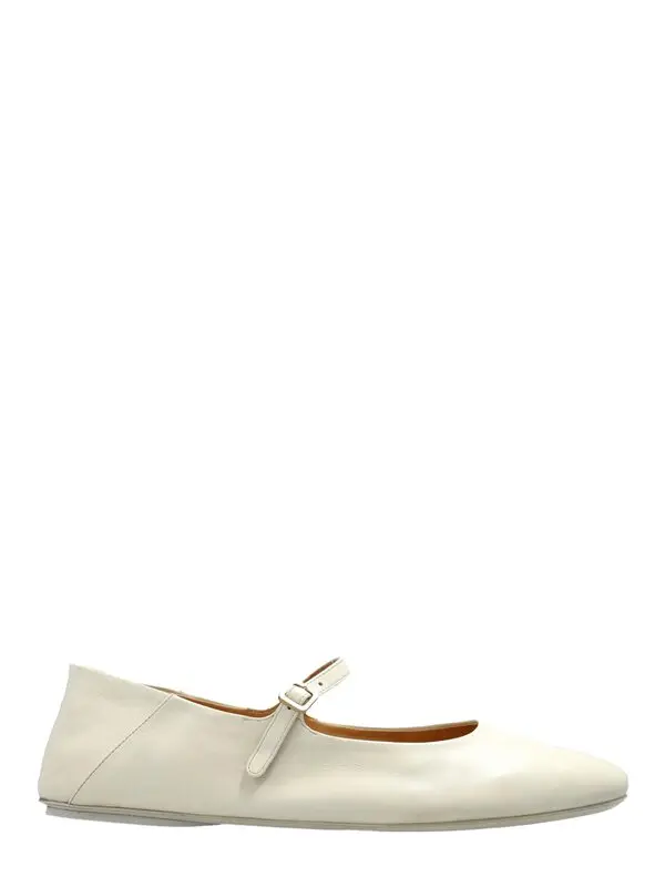 Marsèll Strascico Leather Ballerinas - Cream