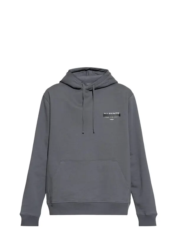 ALLSAINTS Logo Appliqué Cotton Sweatshirt - Grey