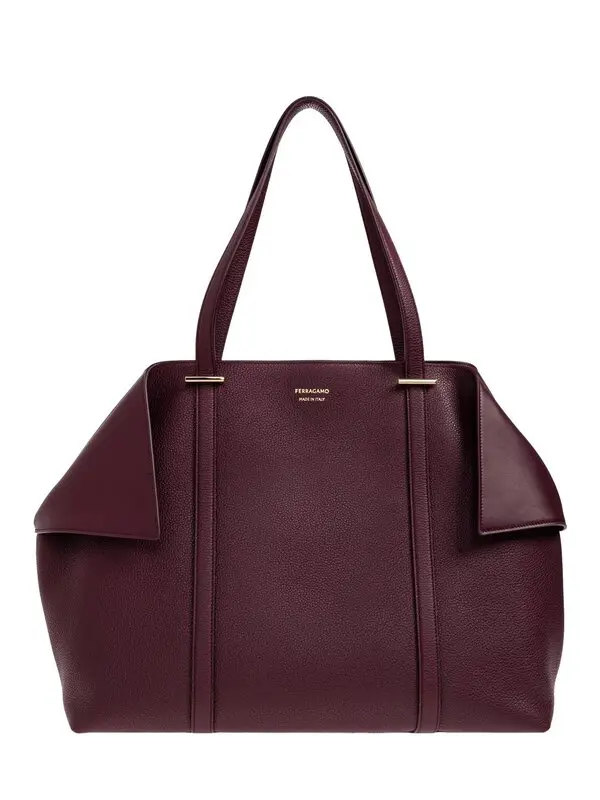 FERRAGAMO Shopper Bag - Burgundy