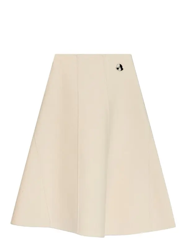 Moncler Jil Sander A-line Midi Skirt - Cream