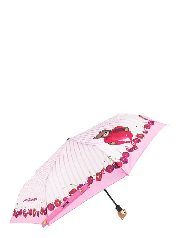 Moschino Folding Umbrella - Pink