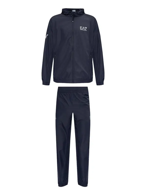Emporio Armani Hooded Jacket & Trousers Set - Navy Blue