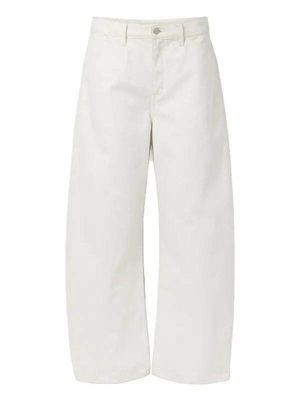 NILI LOTAN Tribeca High-rise Barrel-leg Jeans - Cream