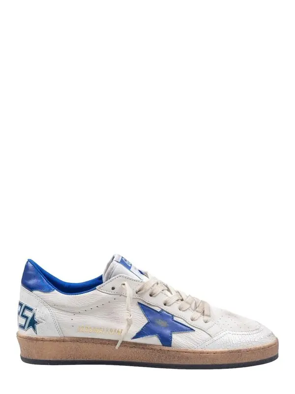 Golden Goose Leather Sneakers - White/bluette