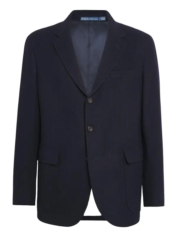 Polo Ralph Lauren Cashmere Polo Tailored Fit Blazer - Navy