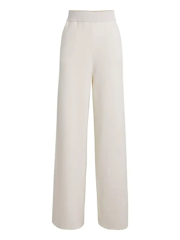 Eleventy Straight Leg Knit Trousers - White