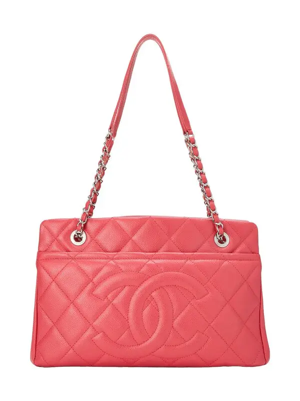 Chanel Caviar Timeless 'cc' Soft Shopper - Pink