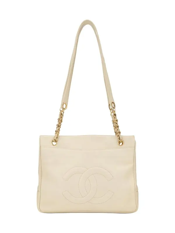 Chanel Caviar 'cc' Tote - Cream