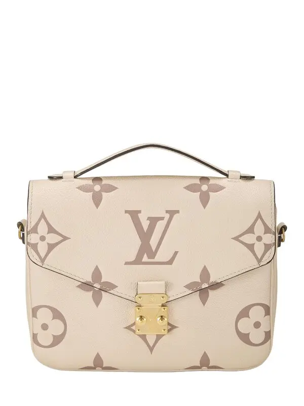 LOUIS VUITTON Giant Monogram Empreinte Pochette Metis - Beige