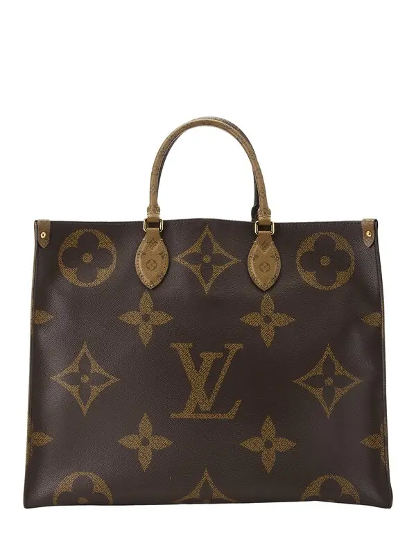 LOUIS VUITTON Giant Monogram Reversed On The Go - Brown