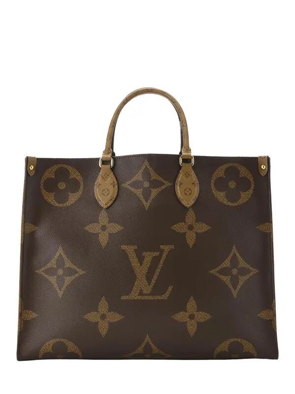 LOUIS VUITTON Giant Monogram Reversed On The Go - Brown