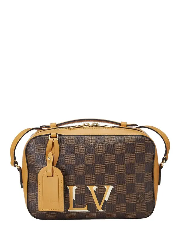 LOUIS VUITTON Damier Ebene Santa Monica Crossbody - Yellow