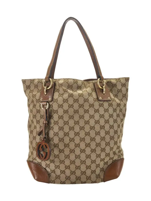 Gucci Original Gg Charmy Vertical Tote - Brown