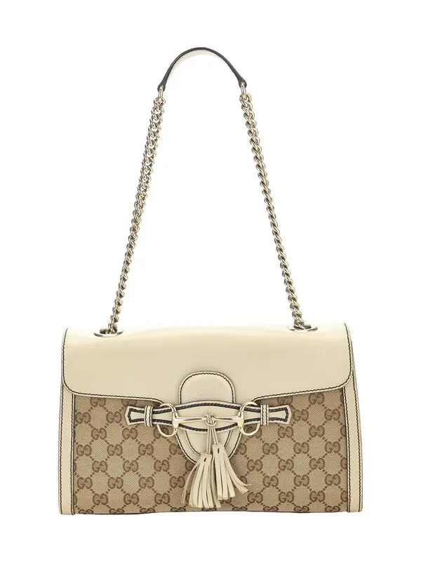 Gucci Original Gg Emily Chain Shoulder Bag - Cream