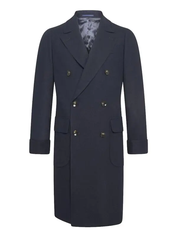 FRANZESE COLLECTION Franzese Napoli Loden Model Coat - Blue