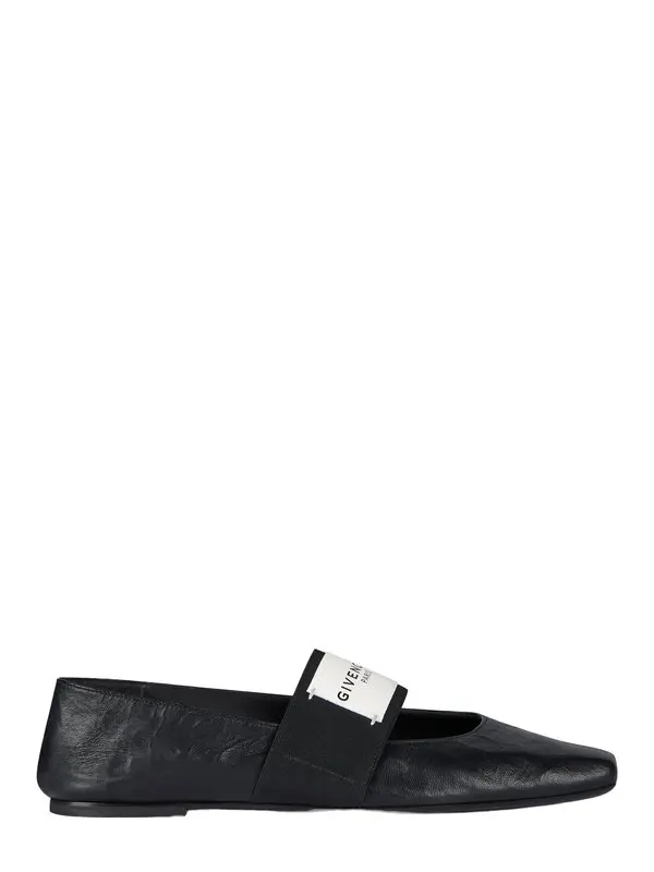 Givenchy Sliced Square Ballerinas - Black