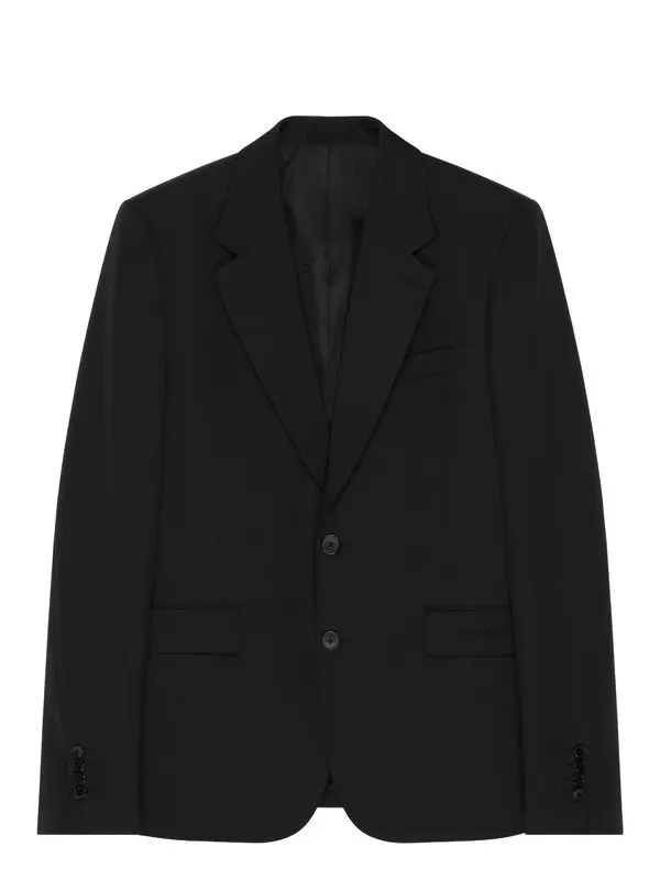 Givenchy Single-breasted Regular Jacket In Wool - Black