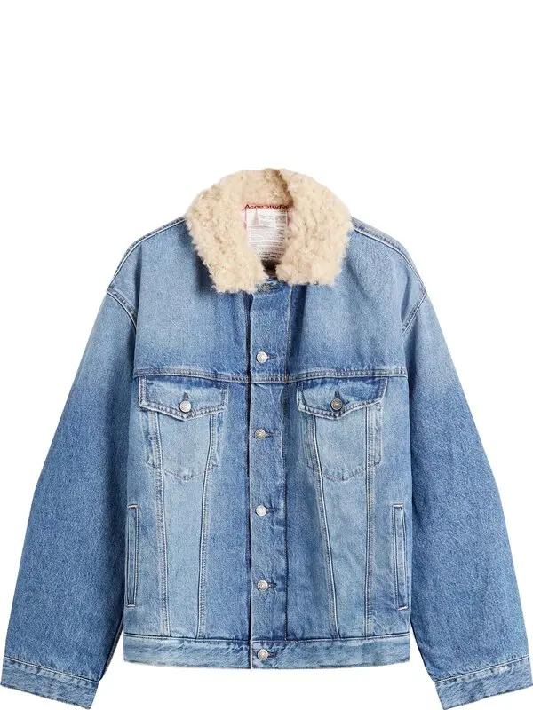 Acne Studios Padded Robert Denim Jacket - Mid Blue