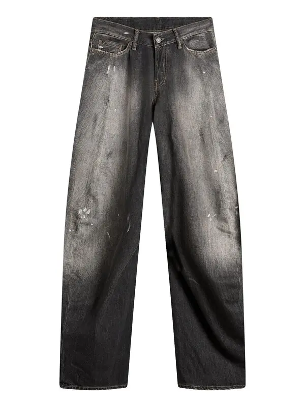Acne Studios Trafalgar Twisted Baggy Jeans - Black