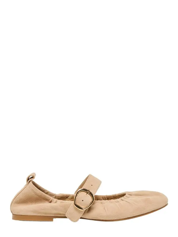 DOLCEVITA Caely Ballet Flats - Camel Suede