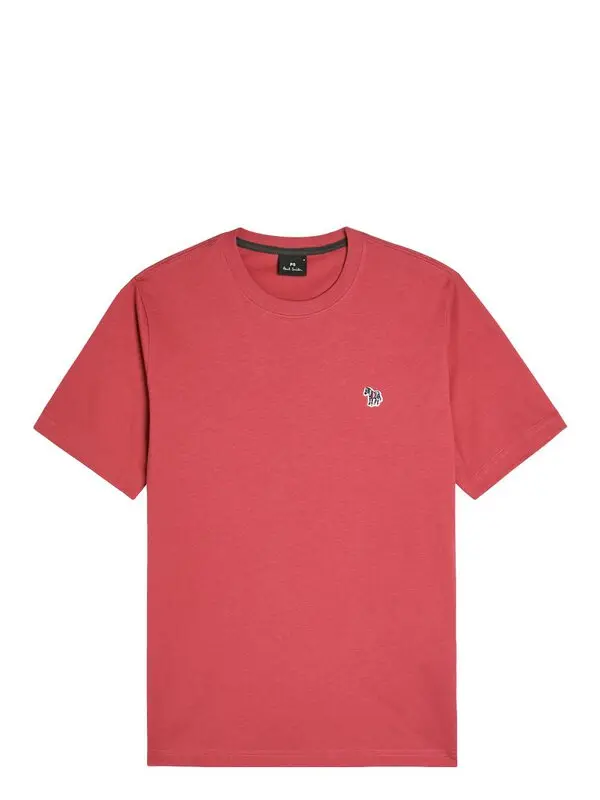 Paul Smith Appliquéd Cotton T-shirt - Pink