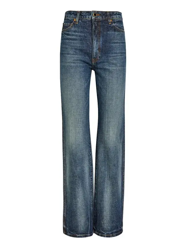 Khaite Danielle Slim Straight-leg Jeans - Denim