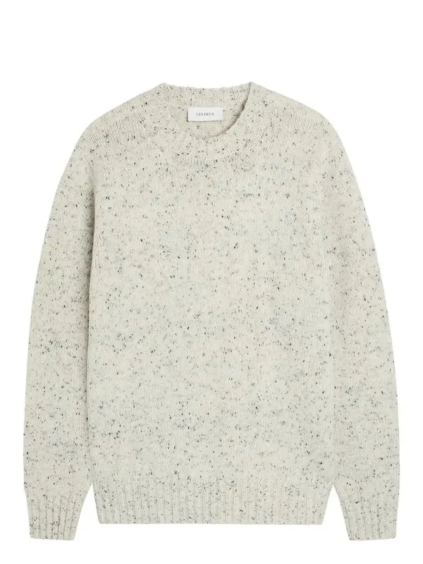 LES DEUX Gary Fleck Wool-blend Jumper - Light Grey