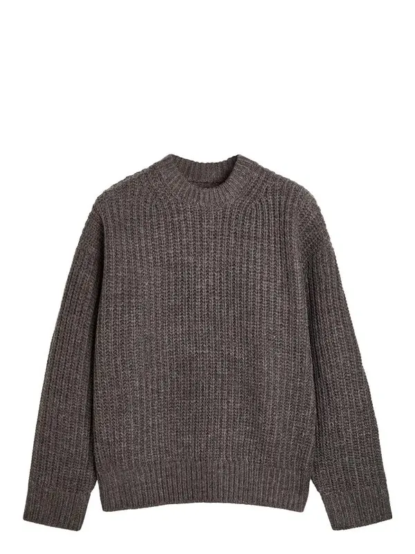 MKI MIYUKI ZOKU Ribbed Knit Jumper - Charcoal
