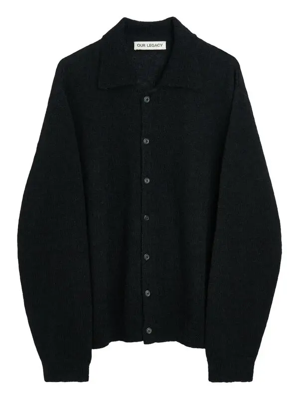 Our Legacy Cardigan With Buttons - Black