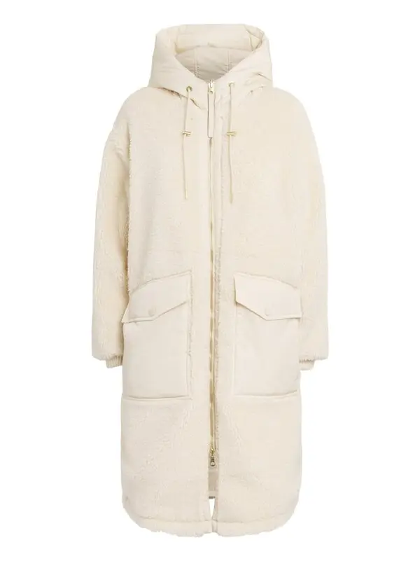 Varley Hooded Reversible Cyrus Coat - Beige