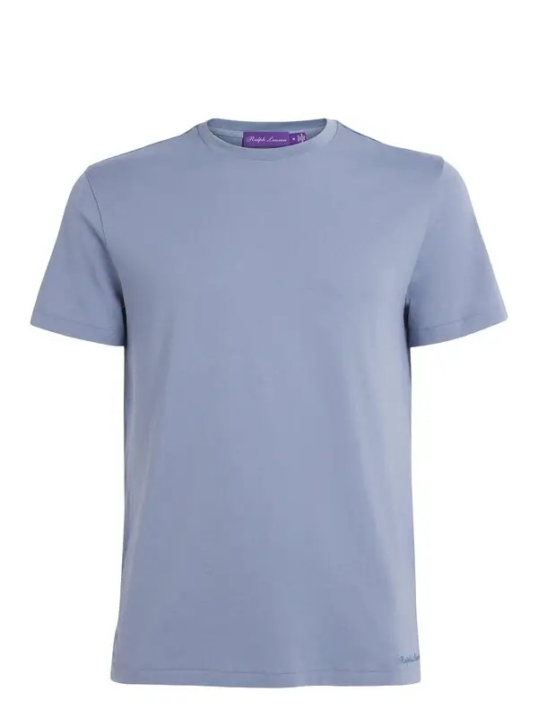 Ralph Lauren Purple Label Cotton Crew-neck T-shirt - Blue