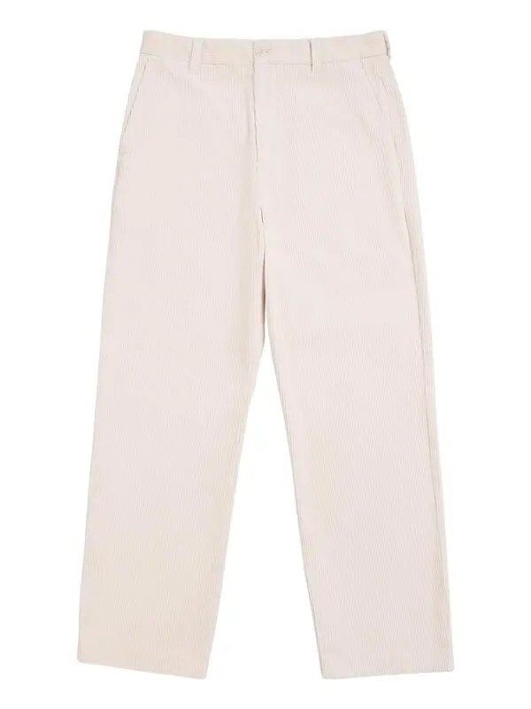 Nn07 Organic Cotton Corduroy Paw Trousers - White