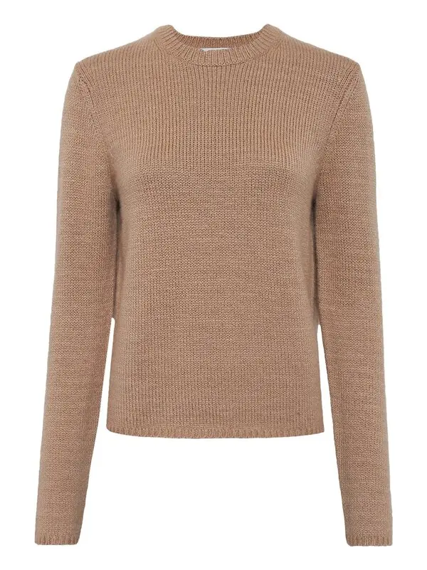 Gabriela Hearst Titus Cashmere Knit Sweater - Camel