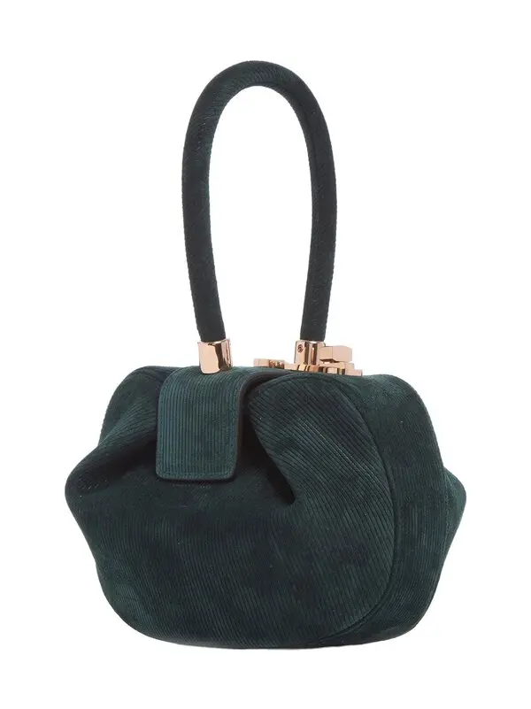 Gabriela Hearst Demi Bag In Suede Corduroy - English Green