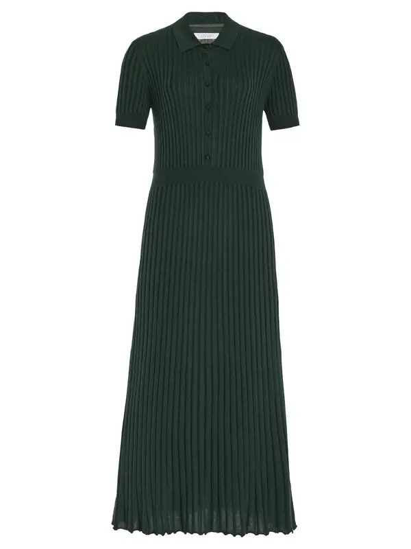 GABI Amor Knit Midi Dress - English Green
