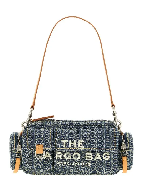 Marc Jacobs The Cargo Monogram Denim Shoulder Bag - Blue
